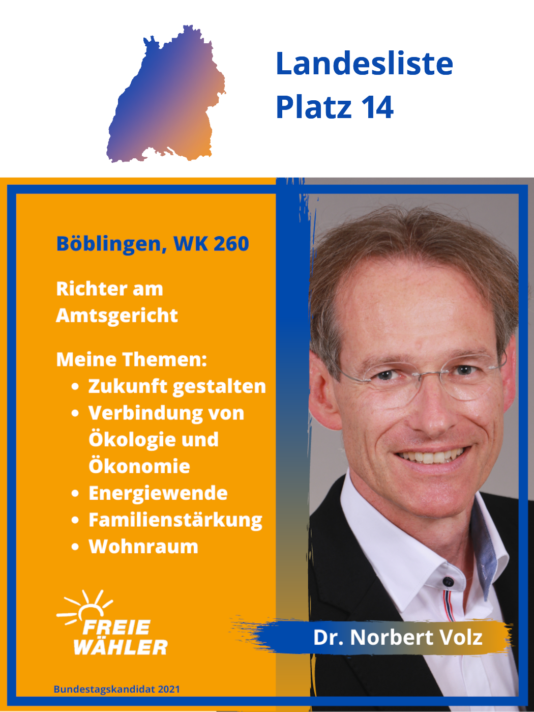 Dr. Norbert Volz (Böblingen, WK 260, Landeslistenplatz 14) - Freie ...